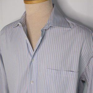 Canali | Shirts | Canali Blue Striped Italian Dress Shirt | Poshmark